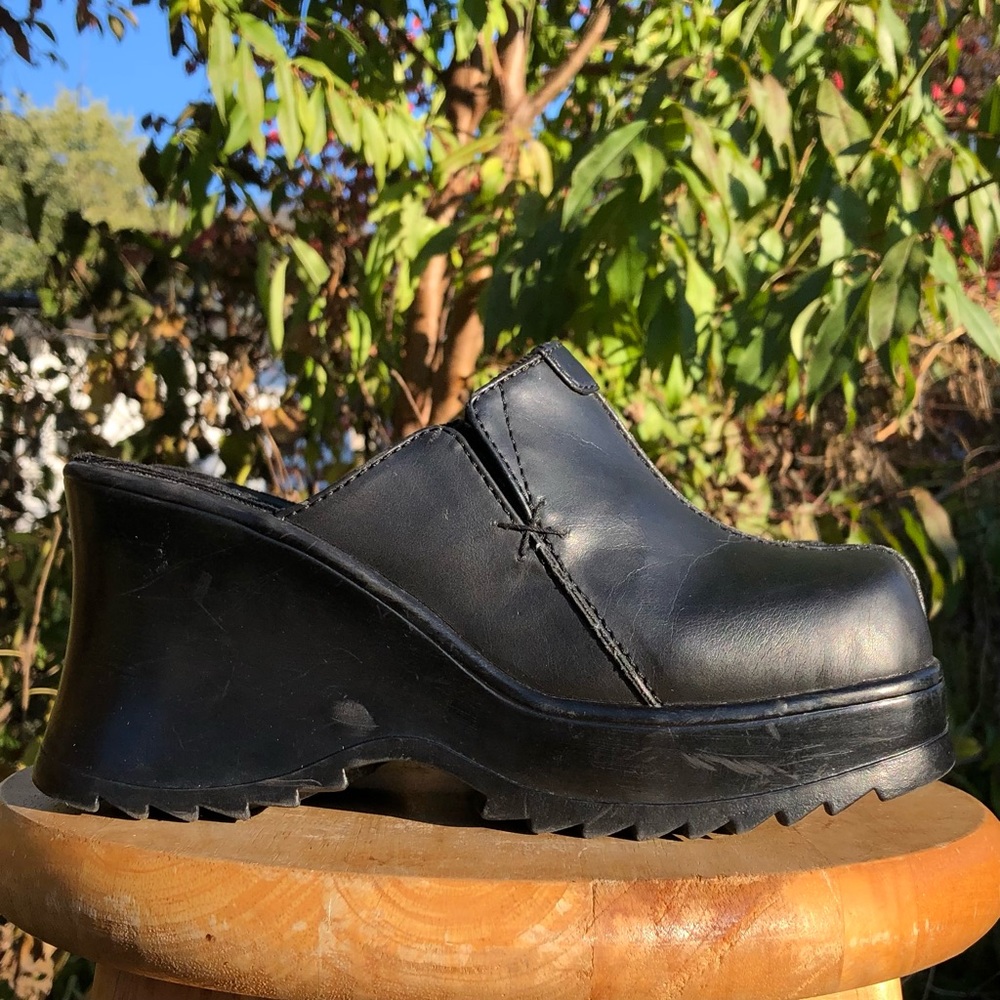 Vintage Soda Chunky Platform Wedge Sandals - Gem